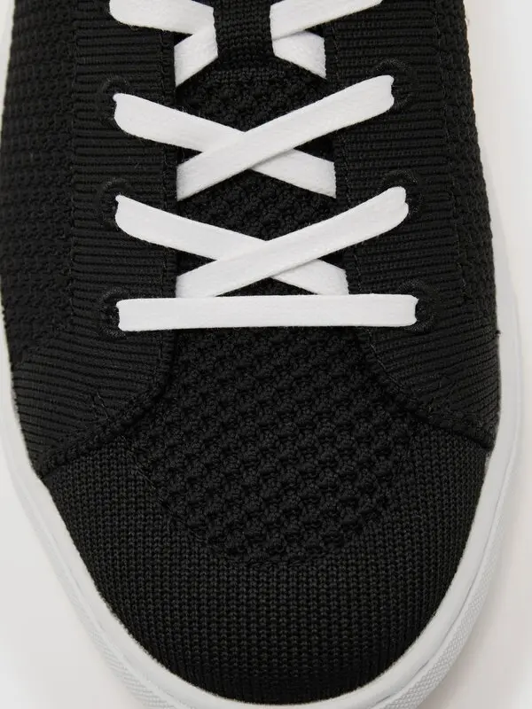 REISS Finley Knitted Low-top Trainers - Black