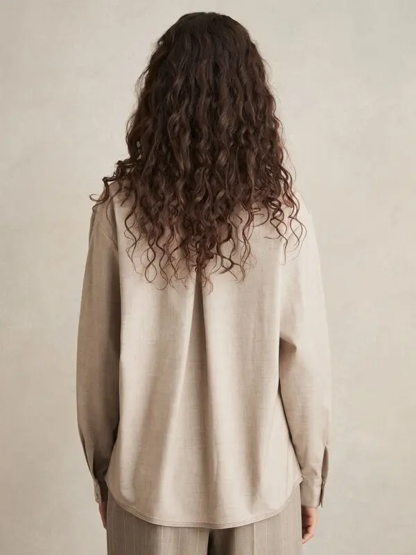REISS Nova Relaxed Long-sleeve Shirt