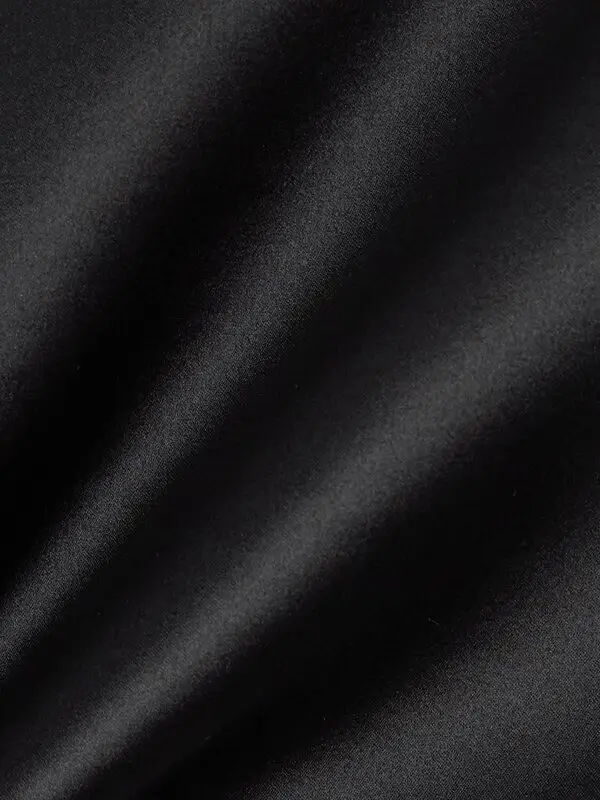 LISA YANG Silk-satin Mini Skirt - Black
