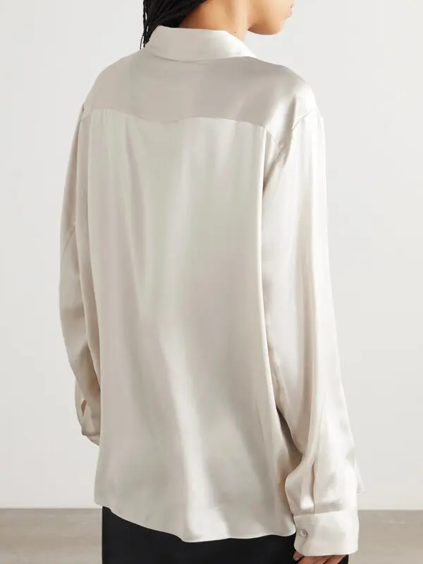 LISA YANG Silk-satin Shirt