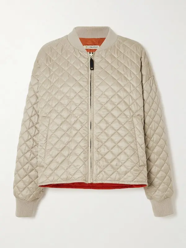 Max Mara Licia Quilted Shell Bomber Jacket