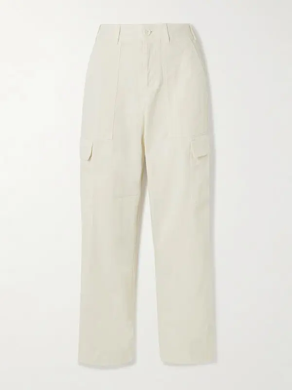 JAMES PERSE Herringbone Cotton-blend Cargo Pants