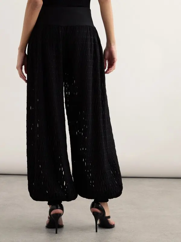 Alaïa Open-knit Balloon Pants