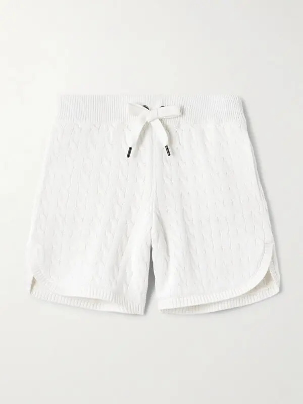 Brunello Cucinelli Cable-knit Cotton Shorts