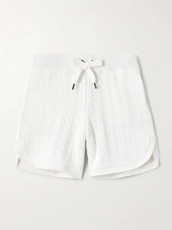 Brunello Cucinelli Cable-knit Cotton Shorts