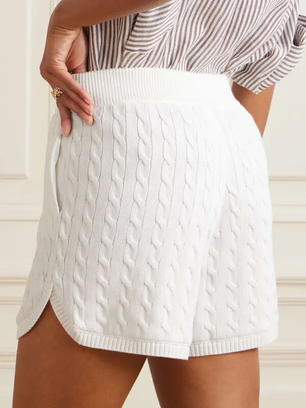 Brunello Cucinelli Cable-knit Cotton Shorts