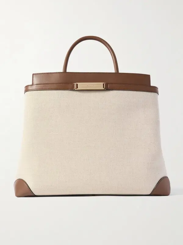 Bally Deco Daily Leather-trimmed Canvas Tote