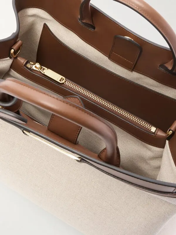 Bally Deco Daily Leather-trimmed Canvas Tote