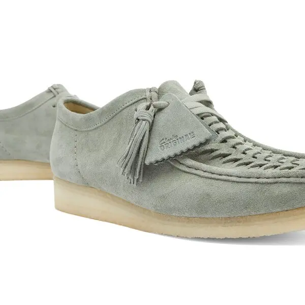 Clarks Wallabee Weave - Sage Suede