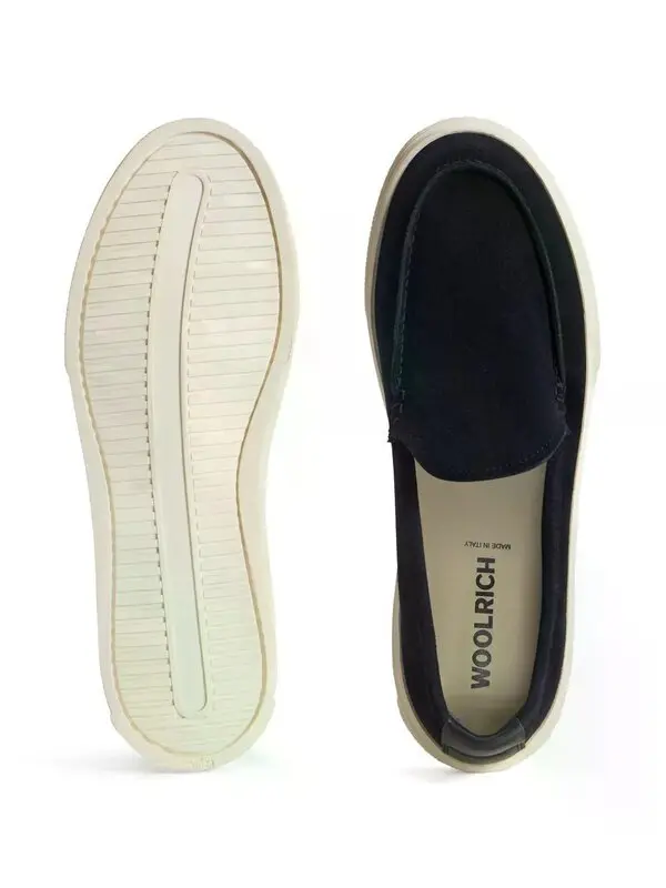 Woolrich Suede Slip-on Loafers - Blue