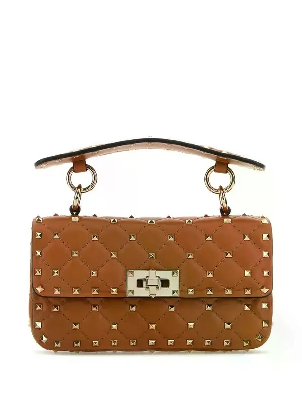 Valentino Garavani Rockstud Spike Tote - Brown