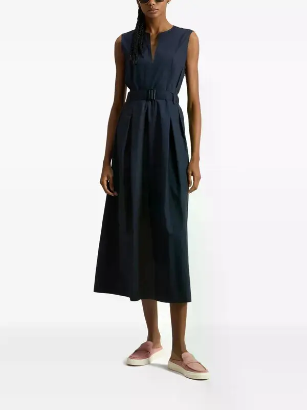 Woolrich Belted Midi Dress - Blue
