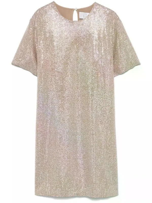 knee length dresses for ladies Crystal Draped Mini Dress