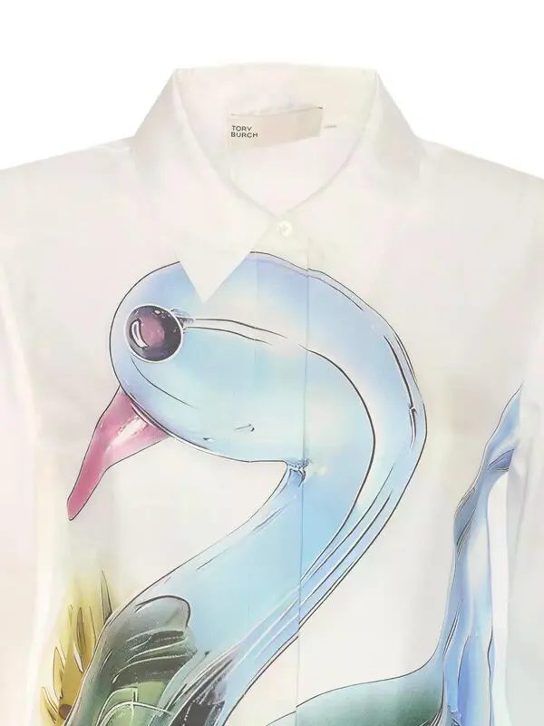 Tory Burch Lucky Duck Silk Shirt