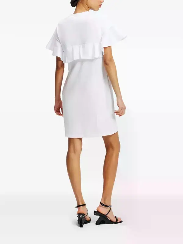 Karl Lagerfeld Ruffled-sleeved Dress