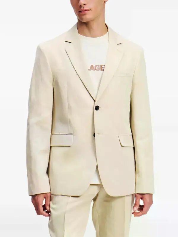 Karl Lagerfeld Notch Lapels Blazer