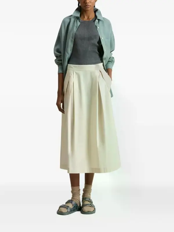 Woolrich Full Midi Skirt - Neutrals