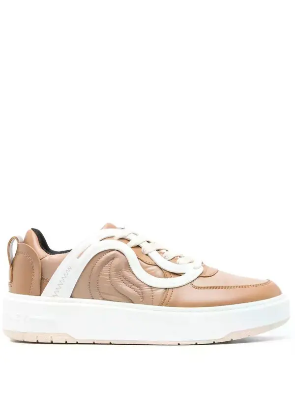 Stella McCartney S-wave 1 Faux-leather Sneakers - Brown