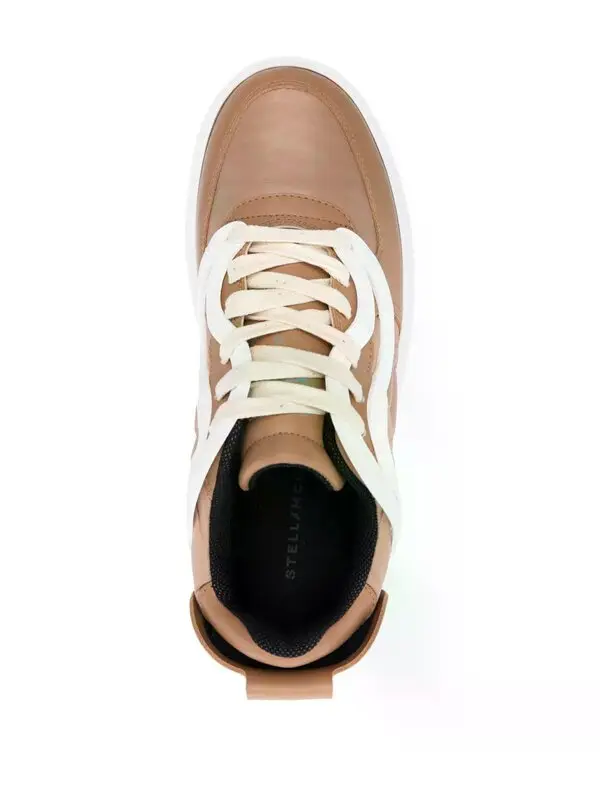 Stella McCartney S-wave 1 Faux-leather Sneakers - Brown