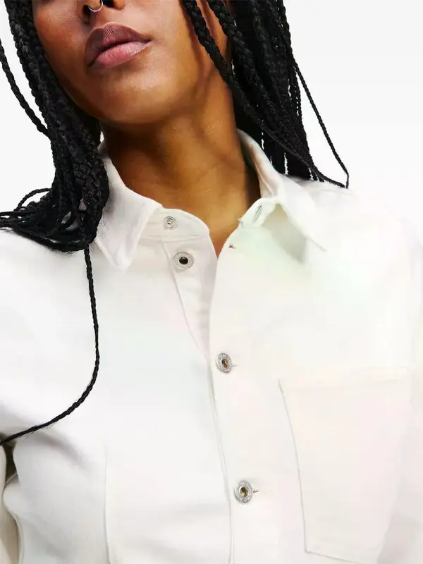 Karl Lagerfeld Ruffled Denim Shirt Dress