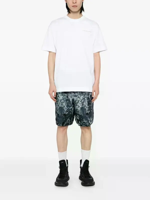 Givenchy Hubert-print Bermuda Shorts - Blue