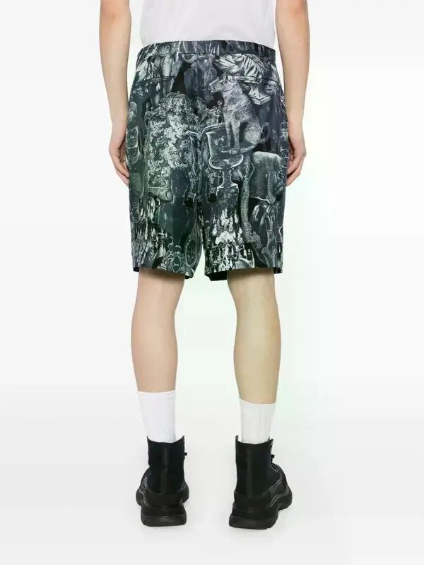 Givenchy Hubert-print Bermuda Shorts - Blue