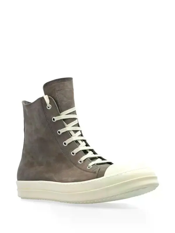 Rick Owens Brushed-finish Sneakers - Grey
