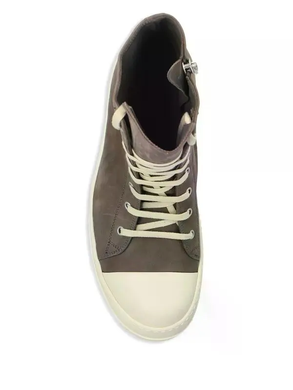 Rick Owens Brushed-finish Sneakers - Grey