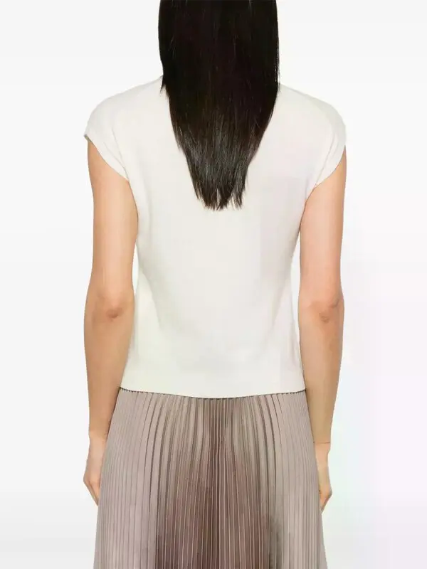 Eric Bompard Cap-sleeve Top