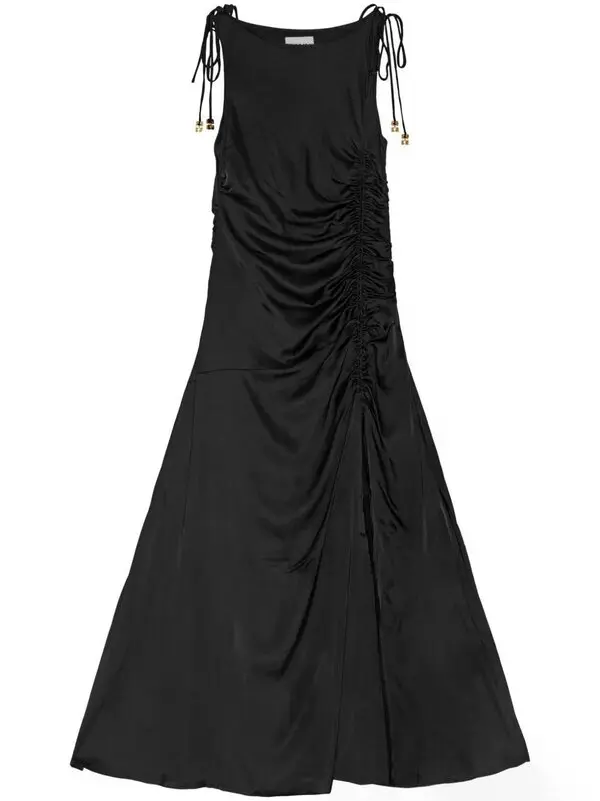 GANNI Draped Dress - Black