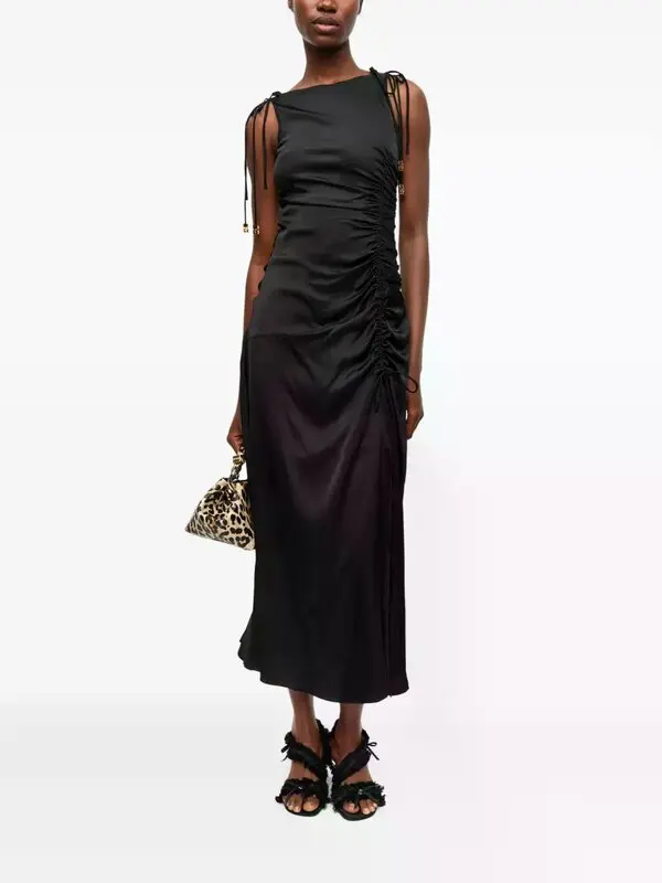 GANNI Draped Dress - Black