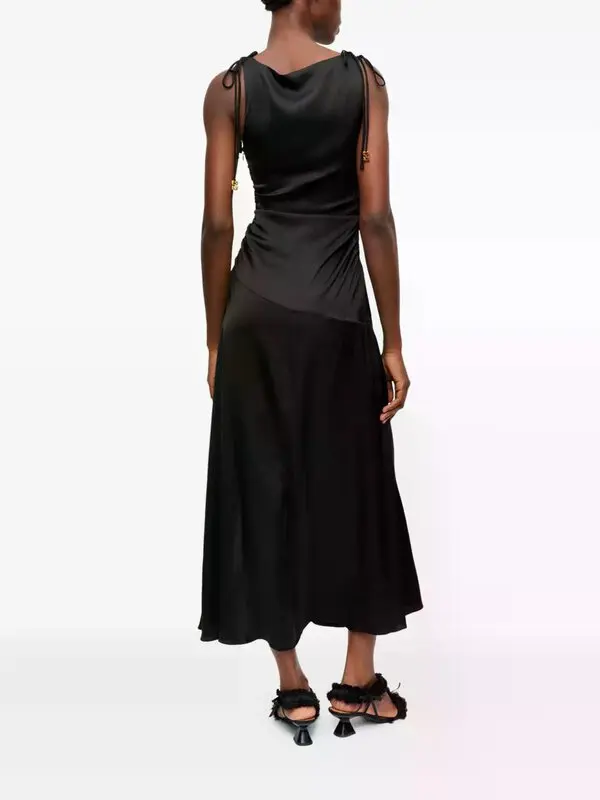 GANNI Draped Dress - Black