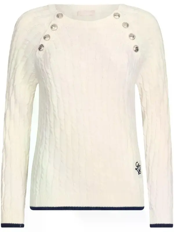 Liu Jo Knitted Jumper - White