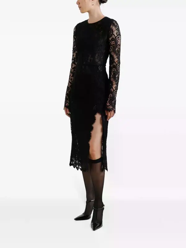 Dolce & Gabbana Floral-lace Midi Dress