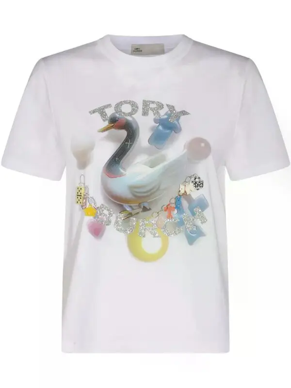 Tory Burch Logo-print T-shirt - White