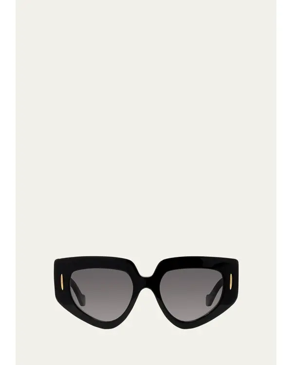 Loewe Anagram Lw40154u Sunglasses - Black/smoke