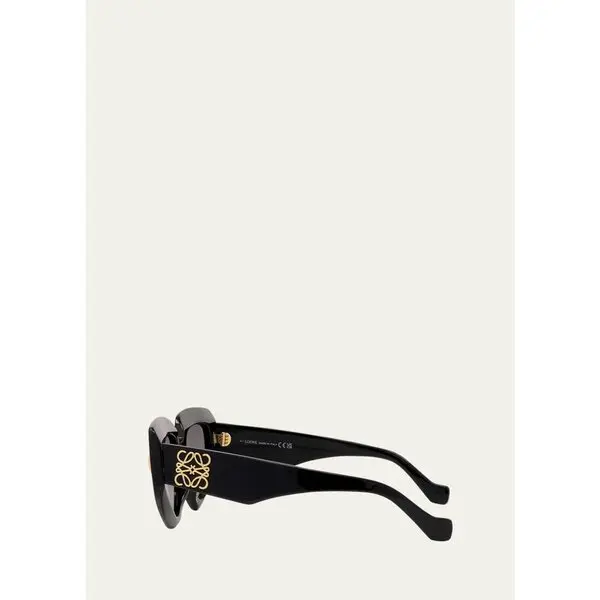 Loewe Anagram Lw40154u Sunglasses - Black/smoke