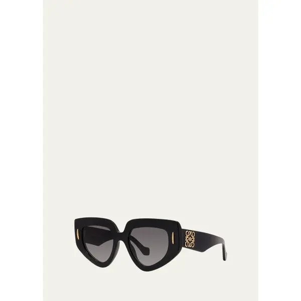 Loewe Anagram Lw40154u Sunglasses - Black/smoke
