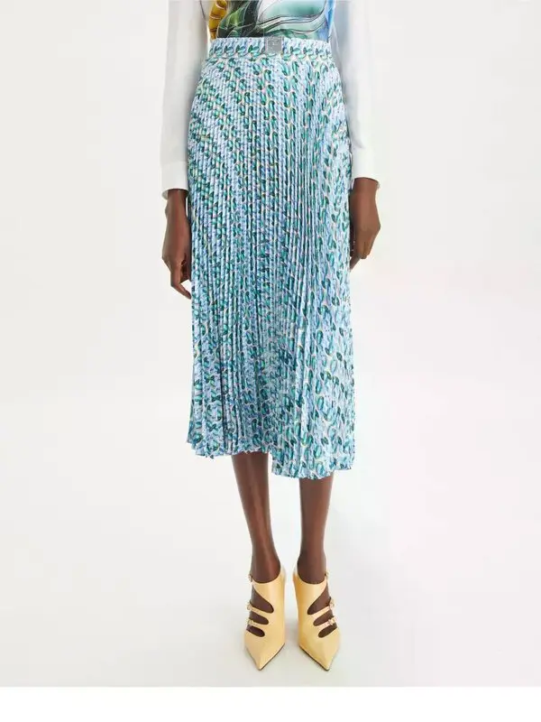 Tory Burch Abstract-pattern Print Midi Skirt