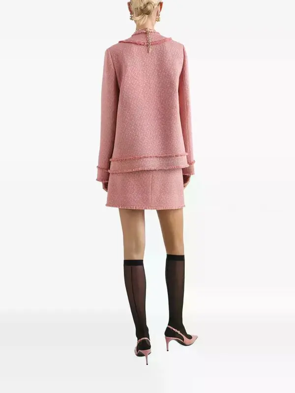 Dolce & Gabbana Dna Single-breasted Tweed Jacket - Pink