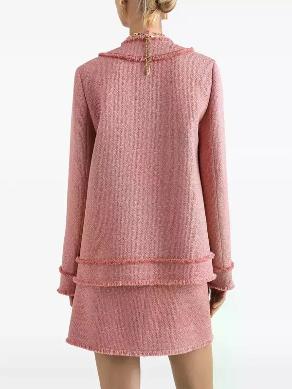 Dolce & Gabbana Dna Single-breasted Tweed Jacket - Pink