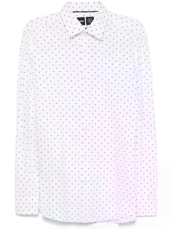 BOSS Printed Shirt - White