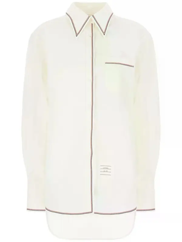 Thom Browne Striped-trim Shirt