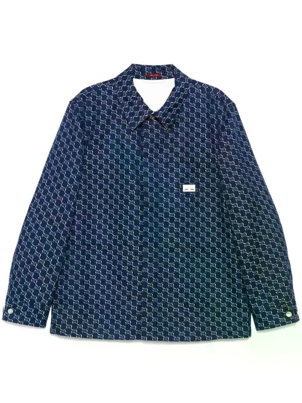 Gucci Gg Shadow-jacquard Cotton Jacket