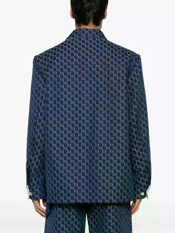 Gucci Gg Shadow-jacquard Cotton Jacket