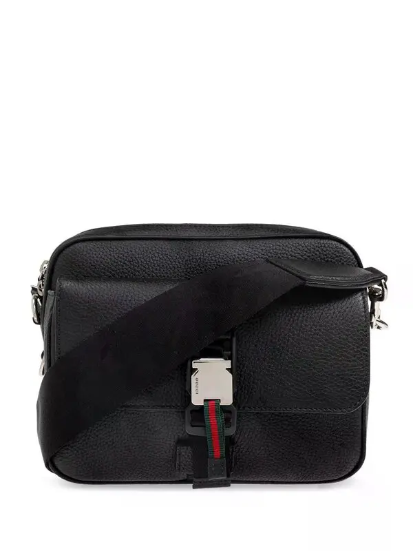 Gucci Small Web-stripe Messenger Bag - Black