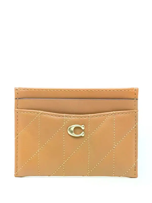 COACH® Quilted Pillow Cardholder - Brown
