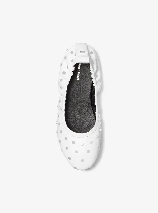 Michael Kors Amy Studded Leather Ballet Flat