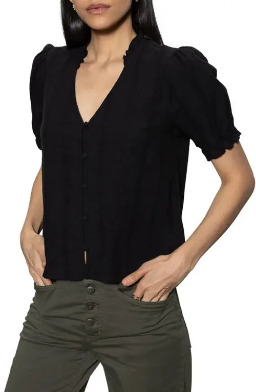 Sanctuary Cotton Button-up Top