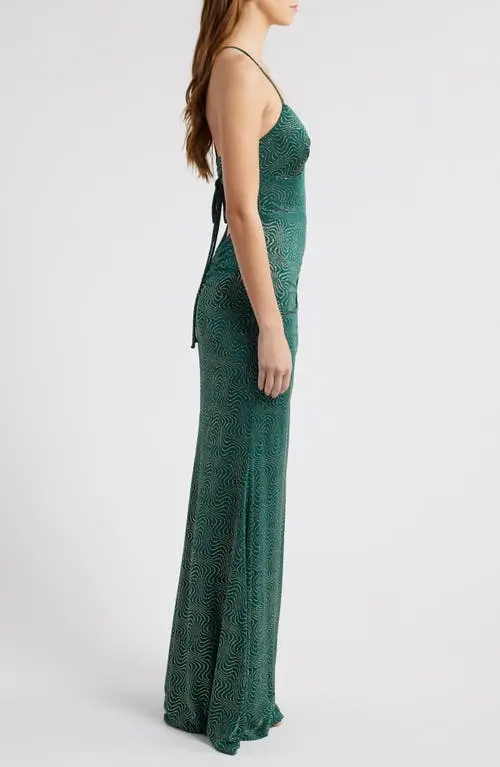 City Studio Glitter Swirl Strappy Dress In Hunter Gold - 60% Off |  Editorialist